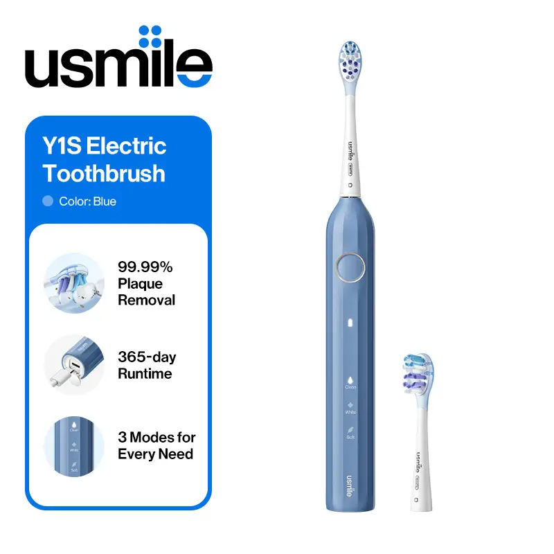 usmile Y1S Electric Toothbrush, Sonic Rechargeable 3 Cleaning Modes ...