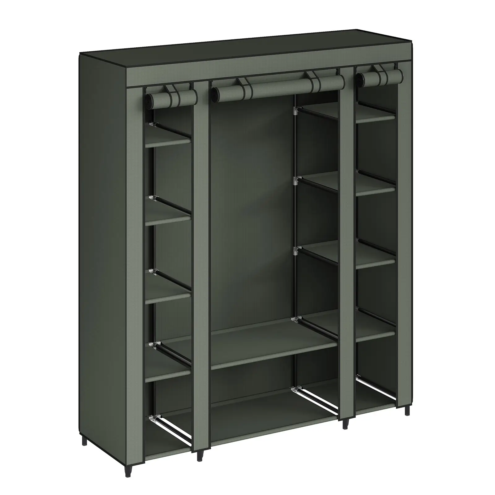 Ochama Kledingkast, Draagbare Kast voor Slaapkamer, Kledingroede met ...