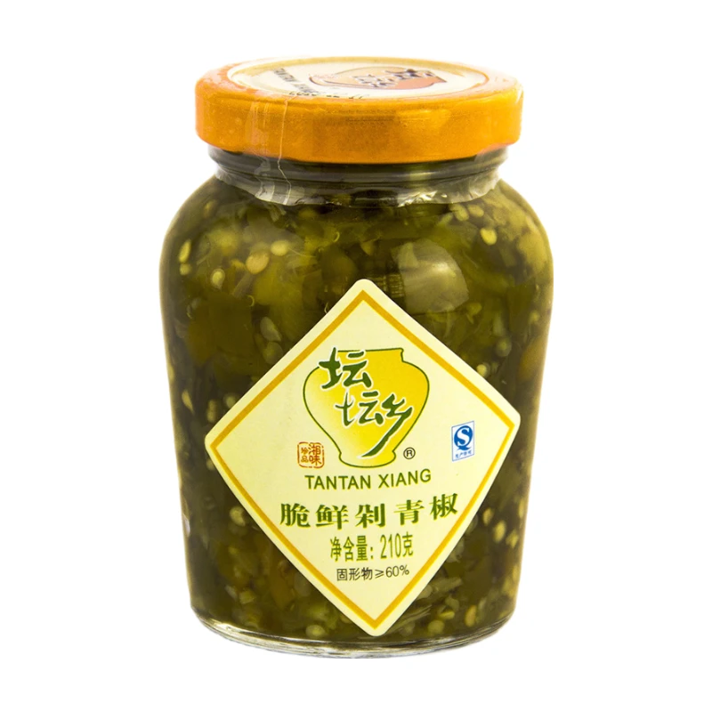 Tan Tan Xiang Piments Verts Frais Et Croquants 210g | Sauces de table ...