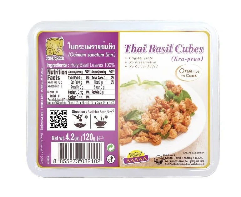 Chang Frozen Holy Basil Leaves (Kra Prao) Cubes | Frozen Fruit ...