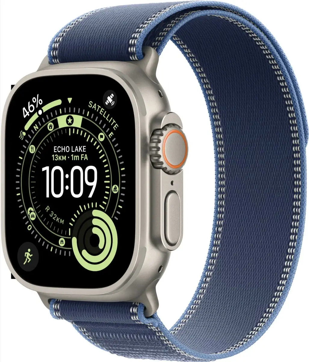 Apple Watch Ultra 3 Gps + Cellular 49 Mm - Natuur Titanium - Blue ...