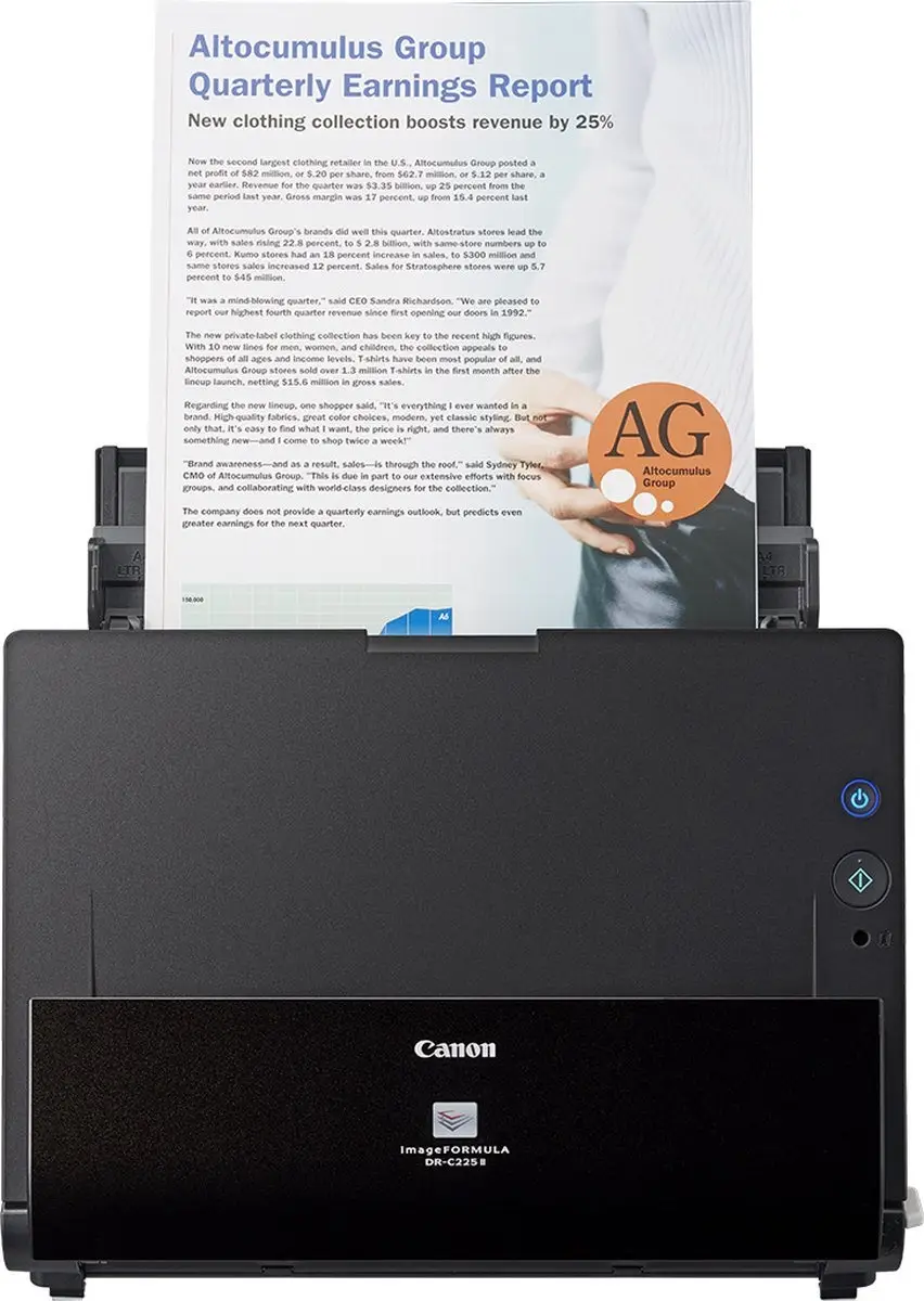 Canon imageFORMULA DR-C225 II ADF-/handmatige invoer scanner 600 x 600 ...