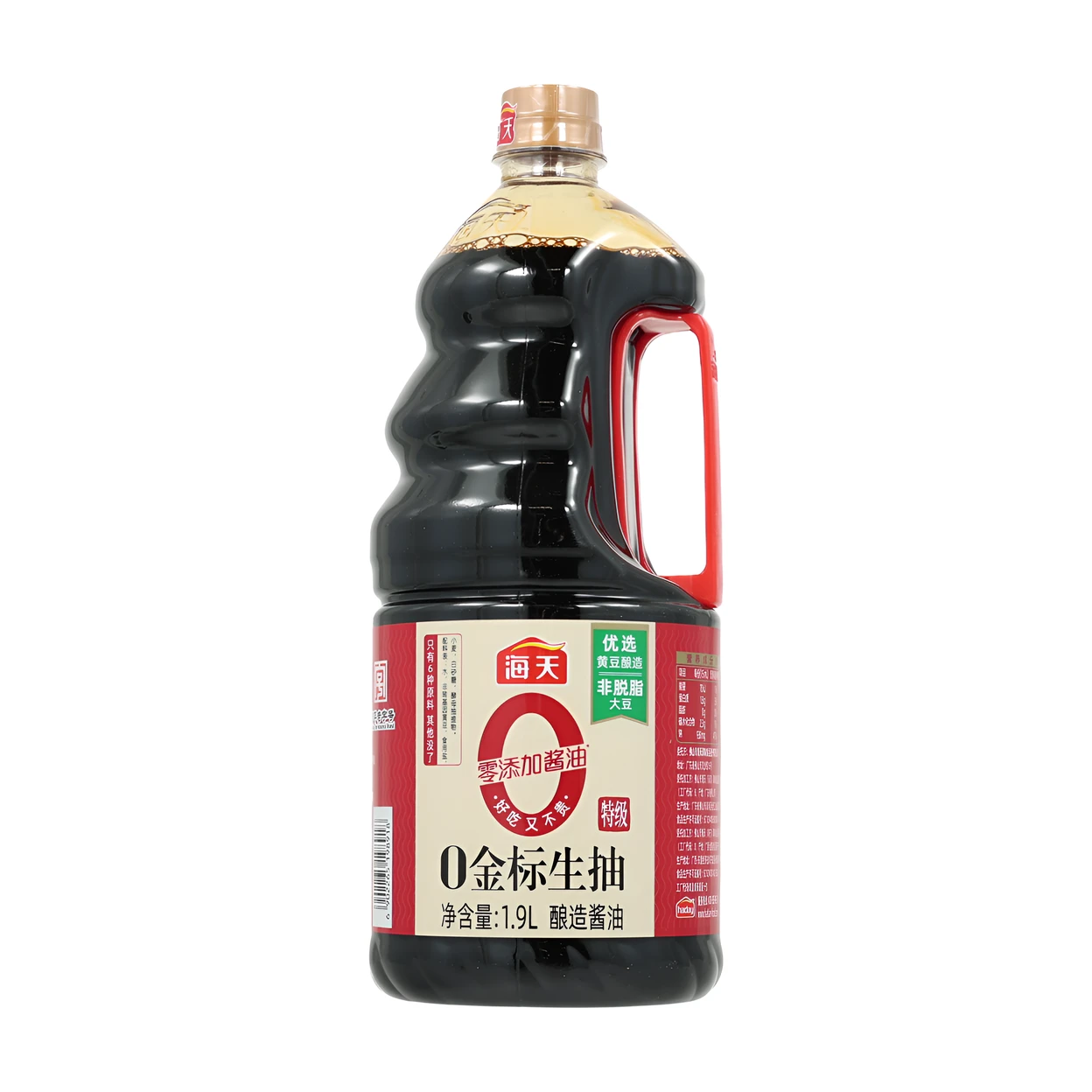 Haday Sauce soja claire Étiquette Or 0 Ajout 1,9 L | Sauces de table ...