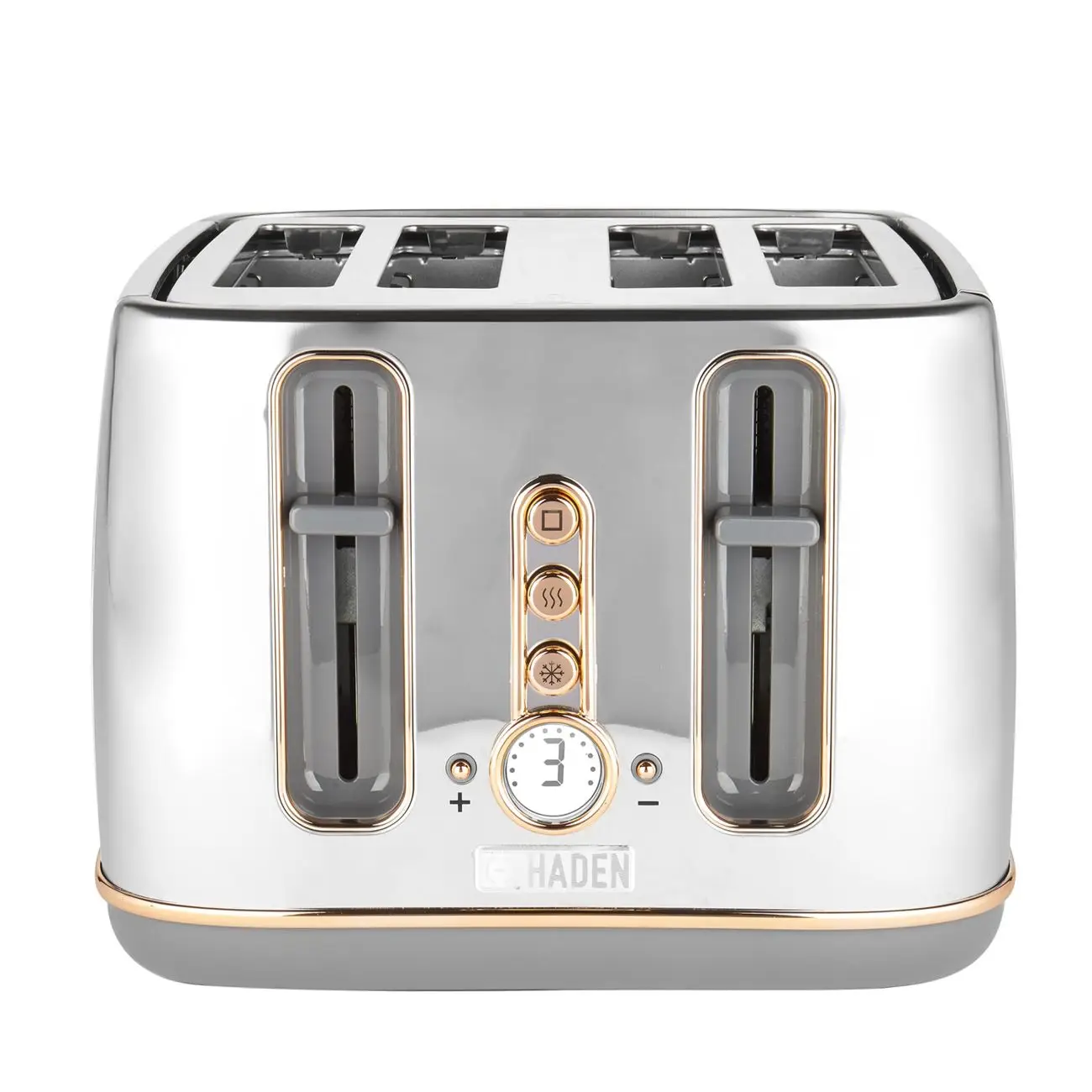 Haden Dorchester 4 Slice Toaster, Digital Browning Control, Chrome ...