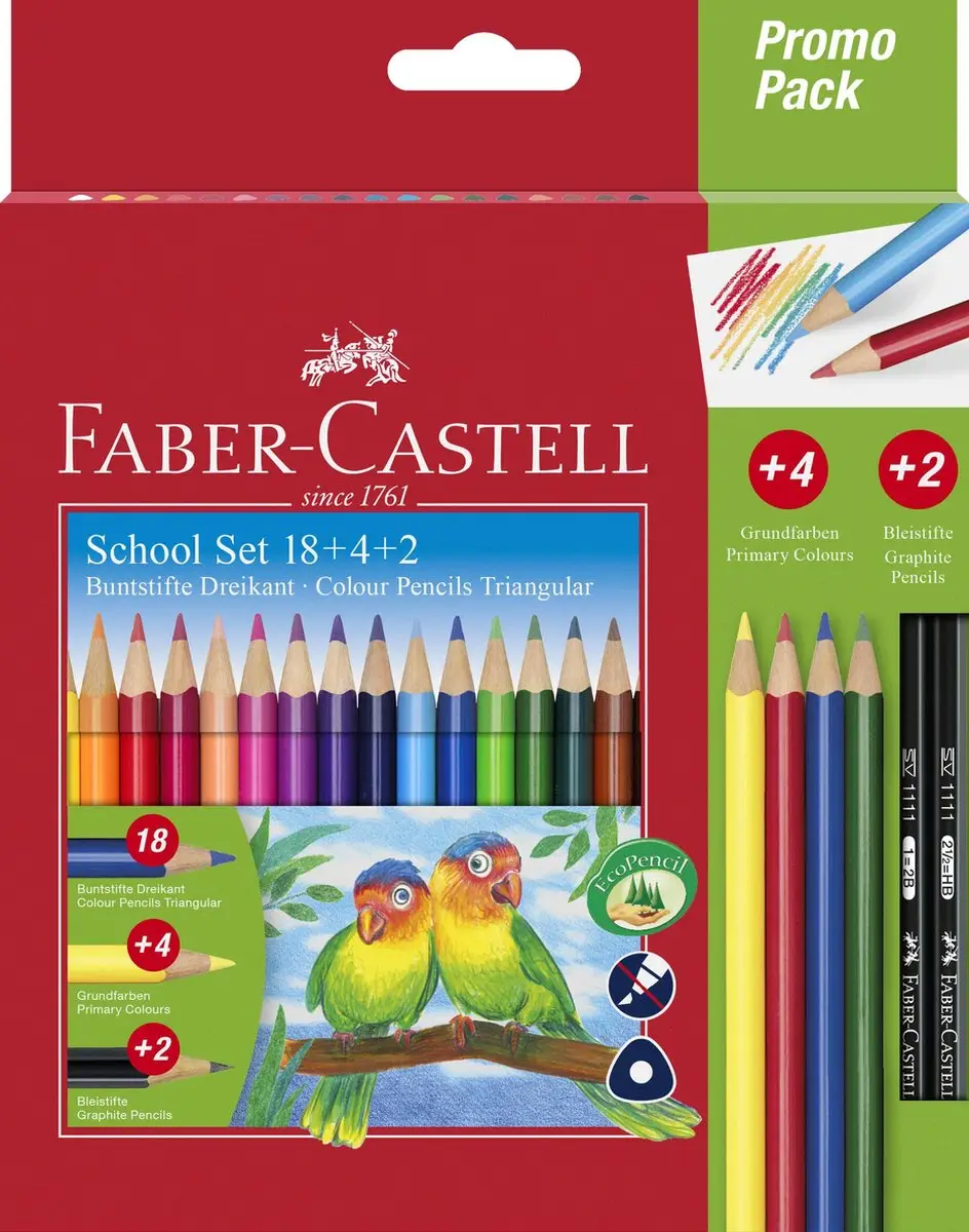 Faber-Castell kleurpotloodset - 24 stuks, assortiment | Tekenen | Joybuy