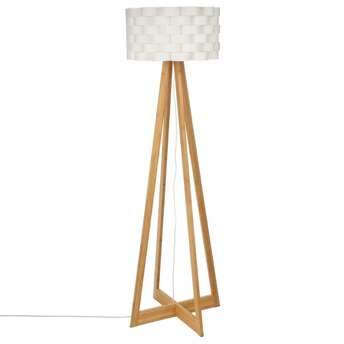 Moki multi-leg floor lamp 150cm high white bamboo | Vloerlampen | Joybuy
