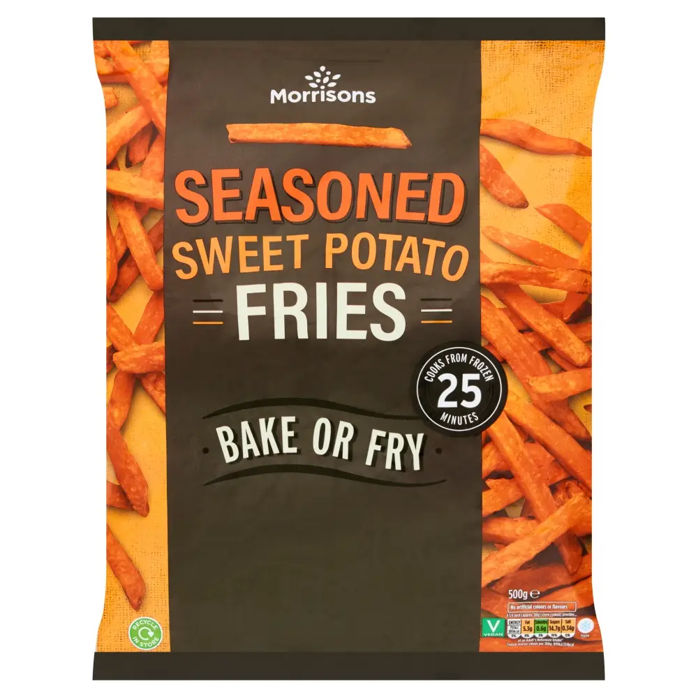 Morrisons Sweet Potato Fries 500g | Frozen Chips & Potatoes | Joybuy