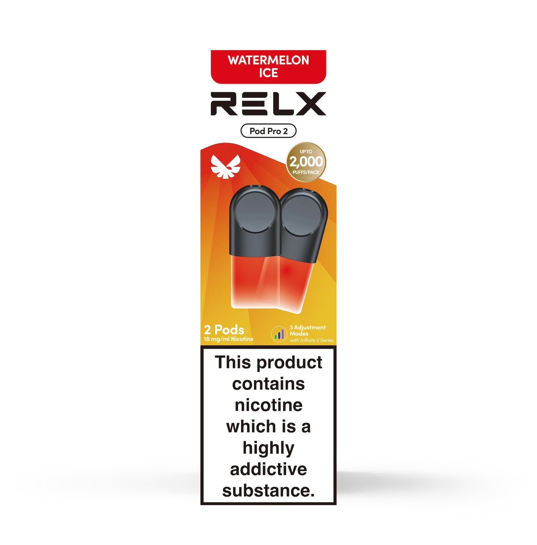 RELX Watermelon Ice Pre-filled 2 Pods Pack | Pods | Joybuy