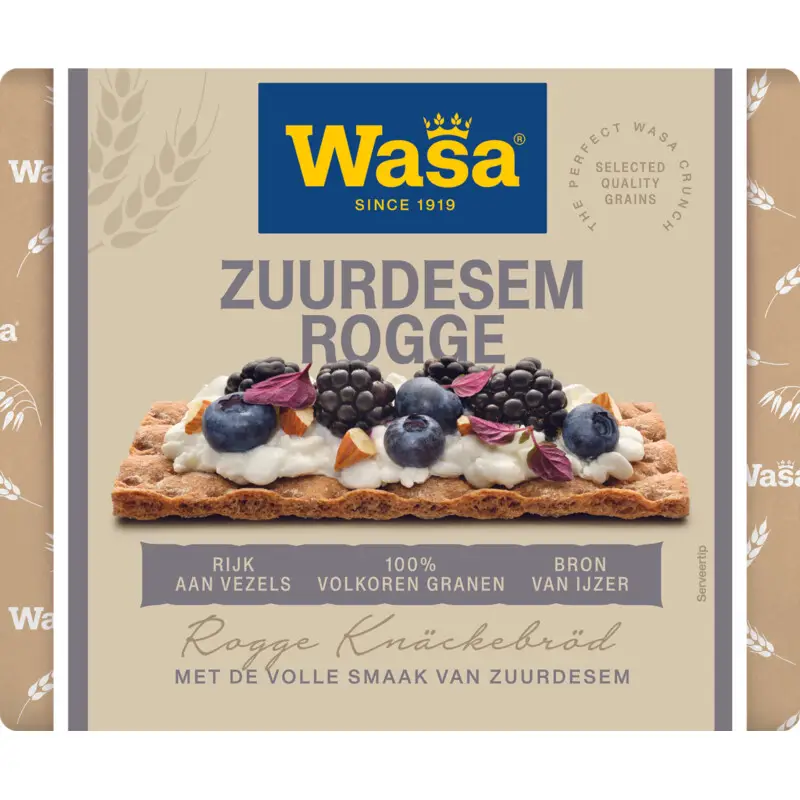 Wasa Zuurdesem Rogge Crackers - 235 g, Hoog In Vezels | Crackers en ...