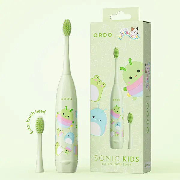 Ordo Squishmallows Kids Battery Powered Toothbrush, Soft Bristles ...