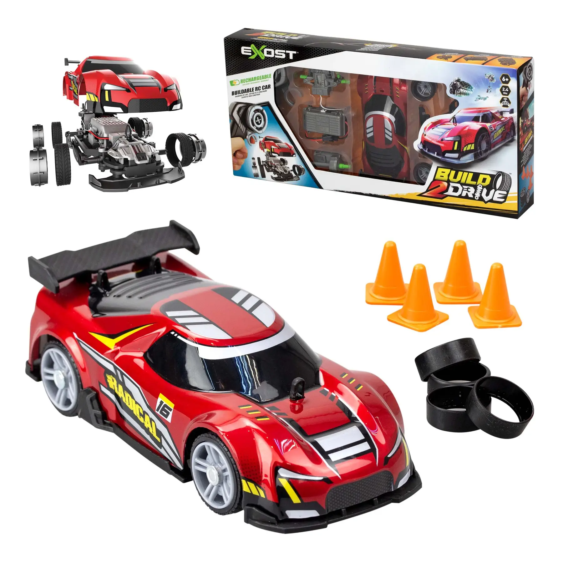 EXOST Build 2 Drive Radical Race Remote Control Car | Remote Control ...