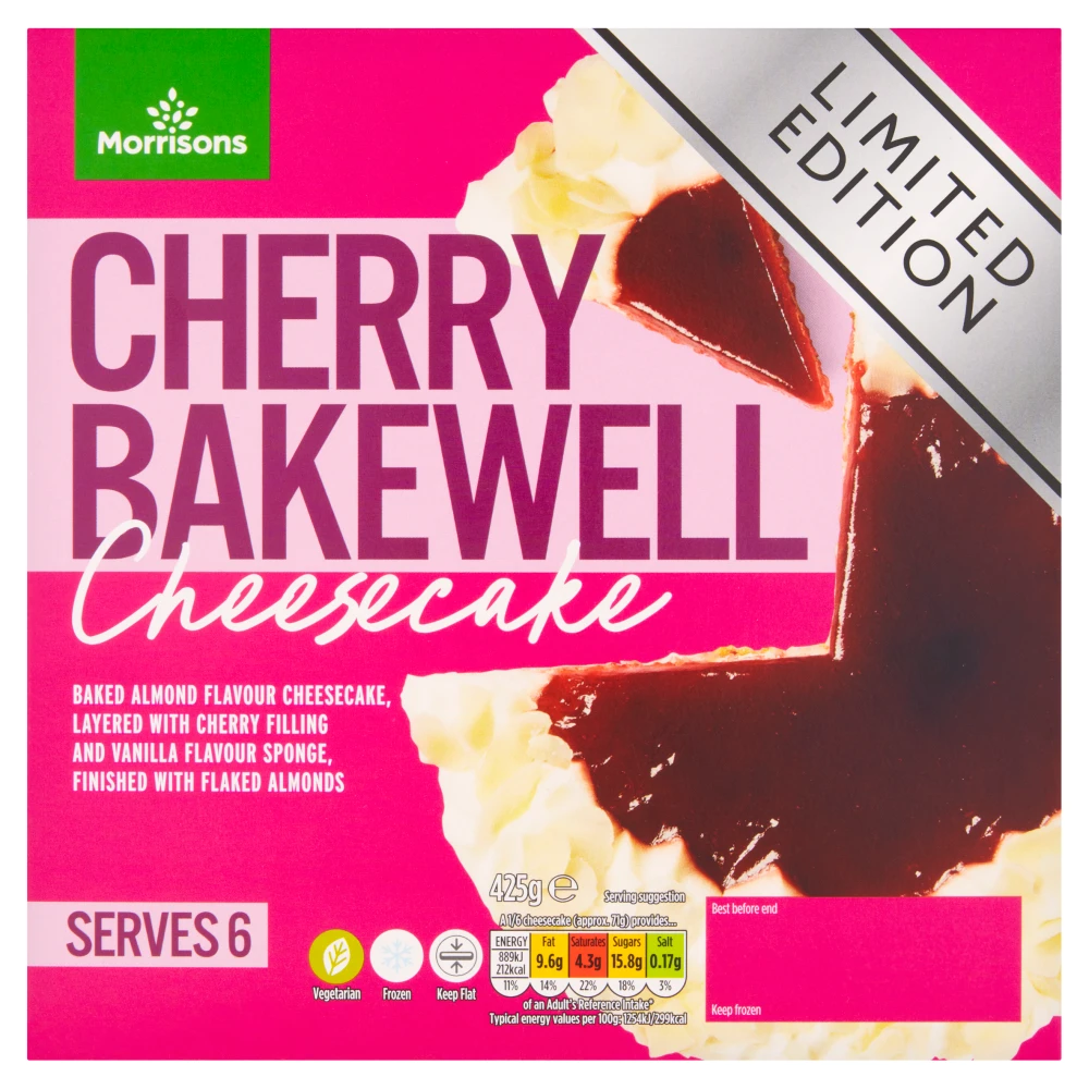 Morrisons Cherry Bakewell Trifle Cheesecake 425g | Frozen Desserts | Joybuy