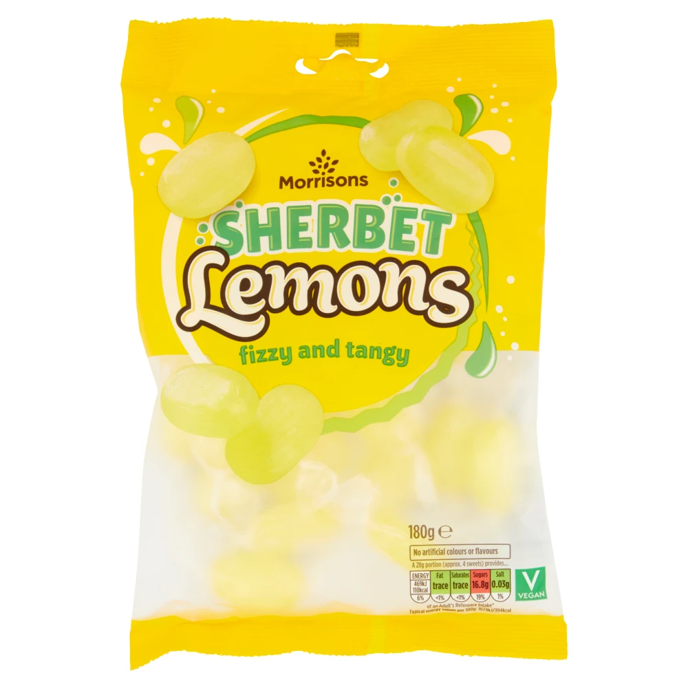 Morrisons Sherbet Lemon 180g | Sweets | Joybuy