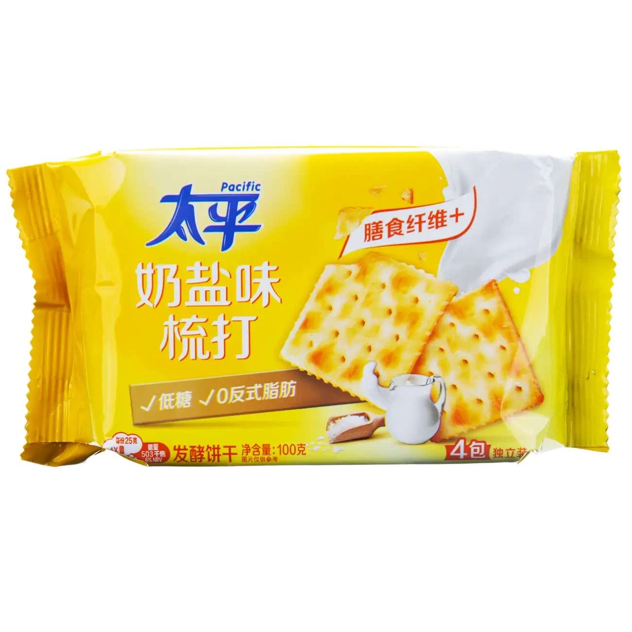 Pacific Biscuits salés saveur sel au lait 100 g | Crackers et pains ...