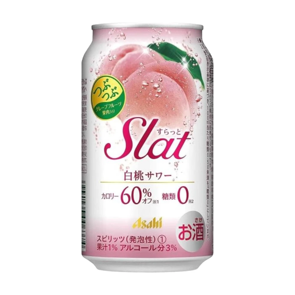 Asahi Slat White Peach Sour 350ml | Cocktails & Pre-Mixed Drinks | Joybuy