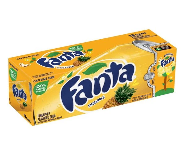 Fanta Ananas Frisdrank - 12 x 355 ml | Koolzuurhoudende frisdranken ...