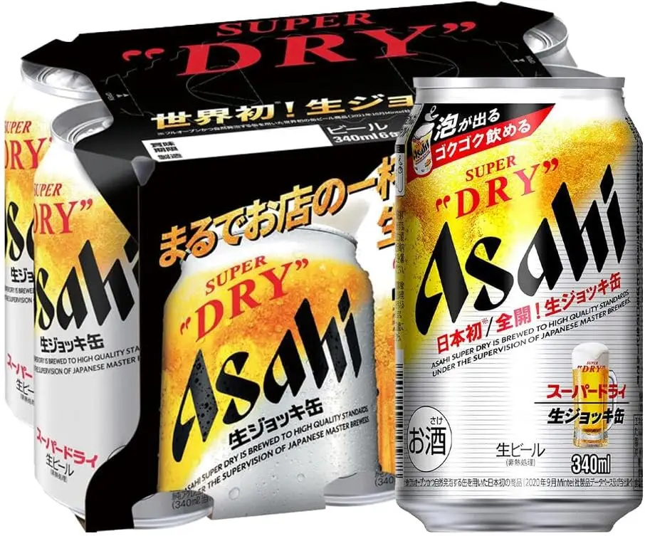 Asahi Super Dry Nama Jokki Beer Japan Import 6x340ml Draft Mug Can ...