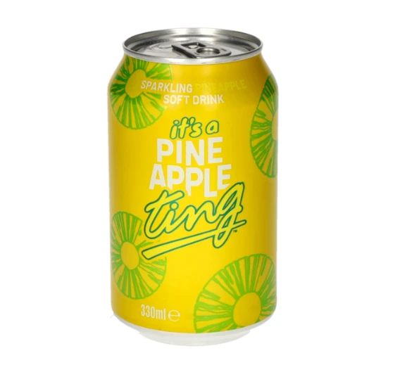 TING Frisdrank Ananas 330ml | Koolzuurhoudende frisdranken | Joybuy