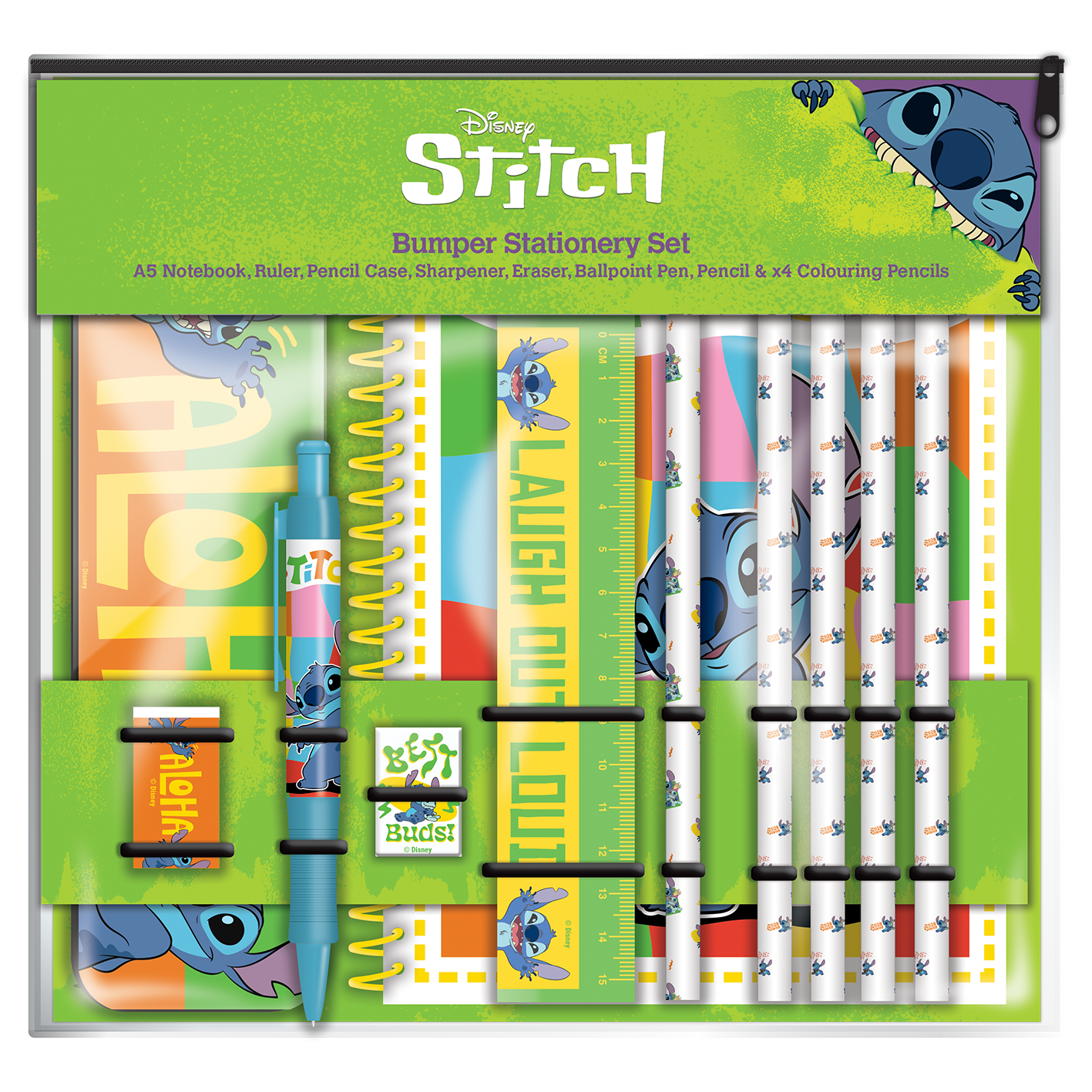 Lilo & Stitch Best Buds Bumper Stationery Set | Pencil Cases | Joybuy