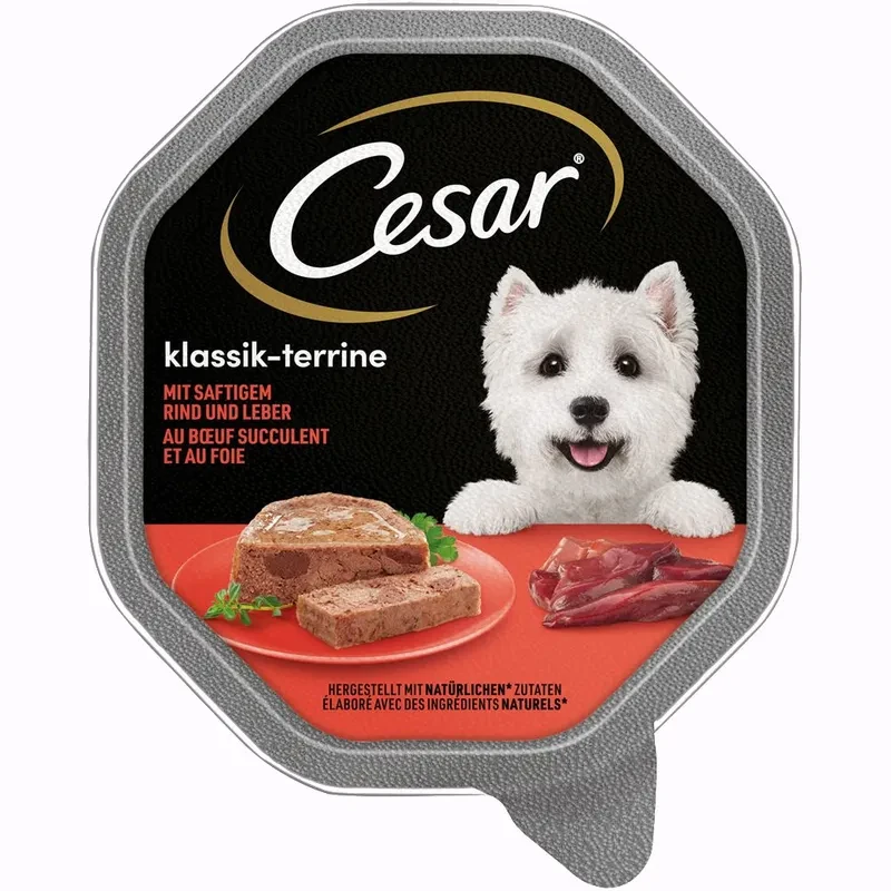 Cesar Schale Klassik-terrine Mit Saftigem Rindfleisch Und Leber 150 G ...