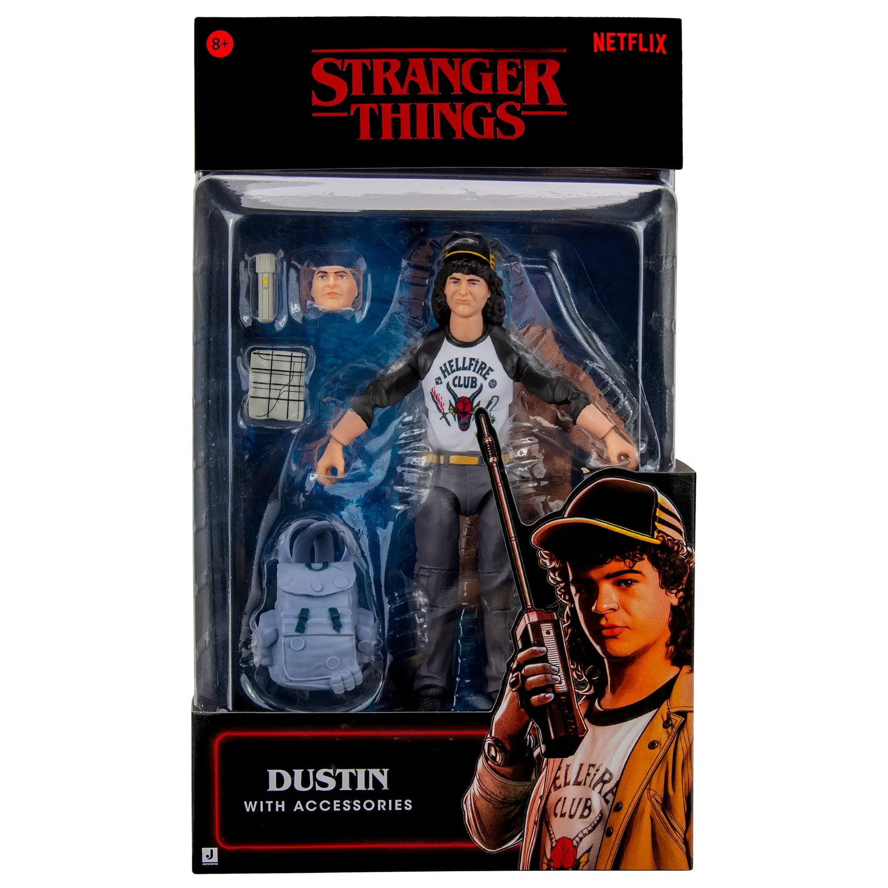 Stranger Things 6 Inch Upside Down Collection Figures Dustin With ...