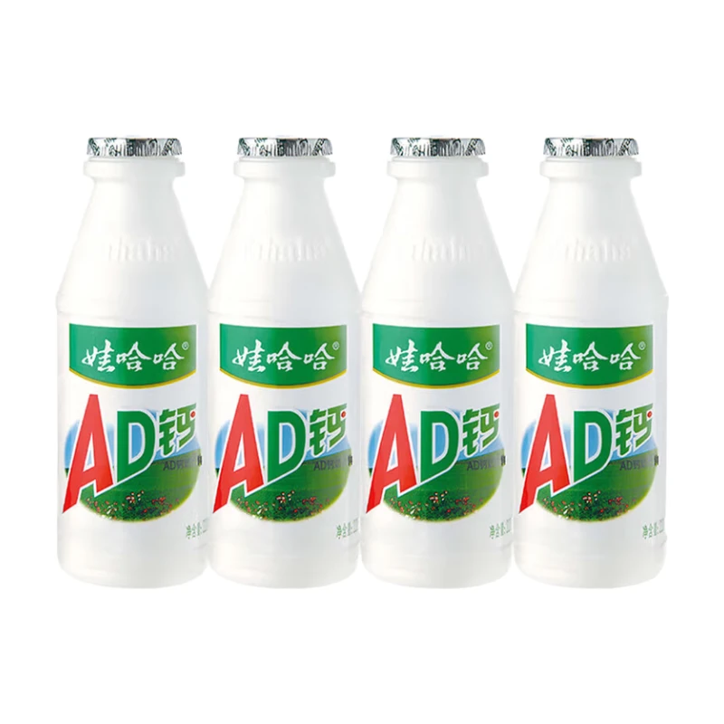 Wahaha Vitamin AD Calcium Milk Drink 220g (pack of 4) | Ambient Dairy ...