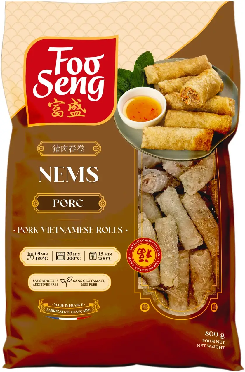 Foo Seng Nems au porc - 800 g | Plats cuisinés surgelés | Joybuy