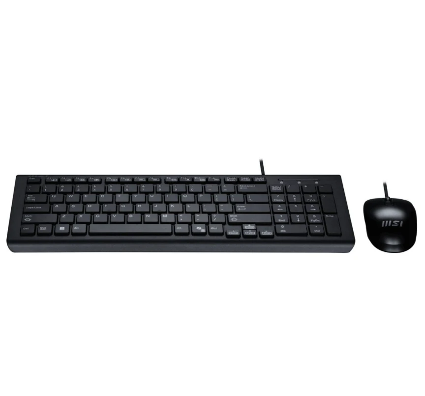 MSI GK-701 Office Keyboard and Mouse Set, USB, UK Layout, CoPilot Key ...