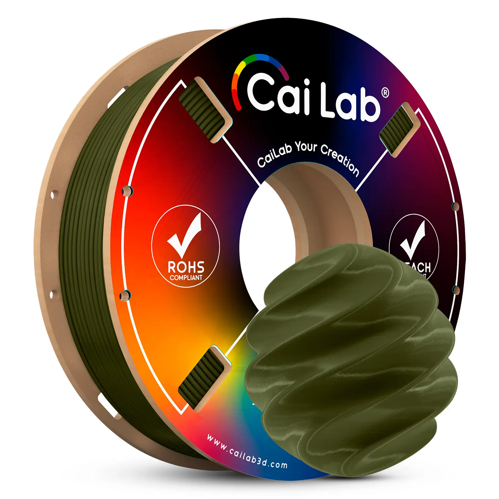 Cailab 3d Printer Filaments Pla+ Bio - Olive Green | 3D Printing | Joybuy