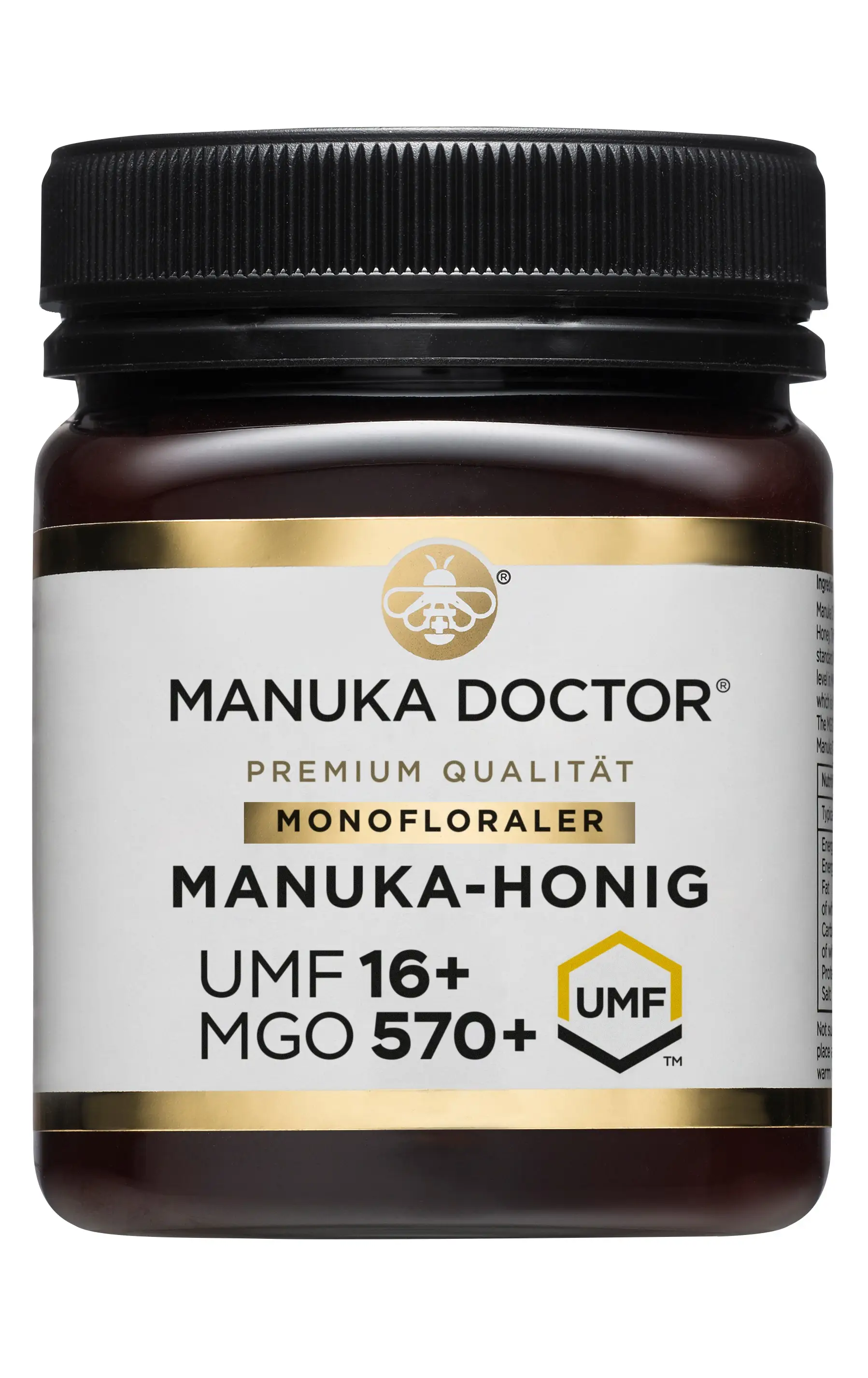 MANUKA DOCTOR - 570 MGO Manuka Honig, 250g | UMF 16+ | 100% Reiner ...