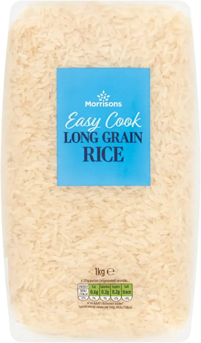 Morrisons Easy Cook Long Grain Rice 1kg | Rice | Joybuy