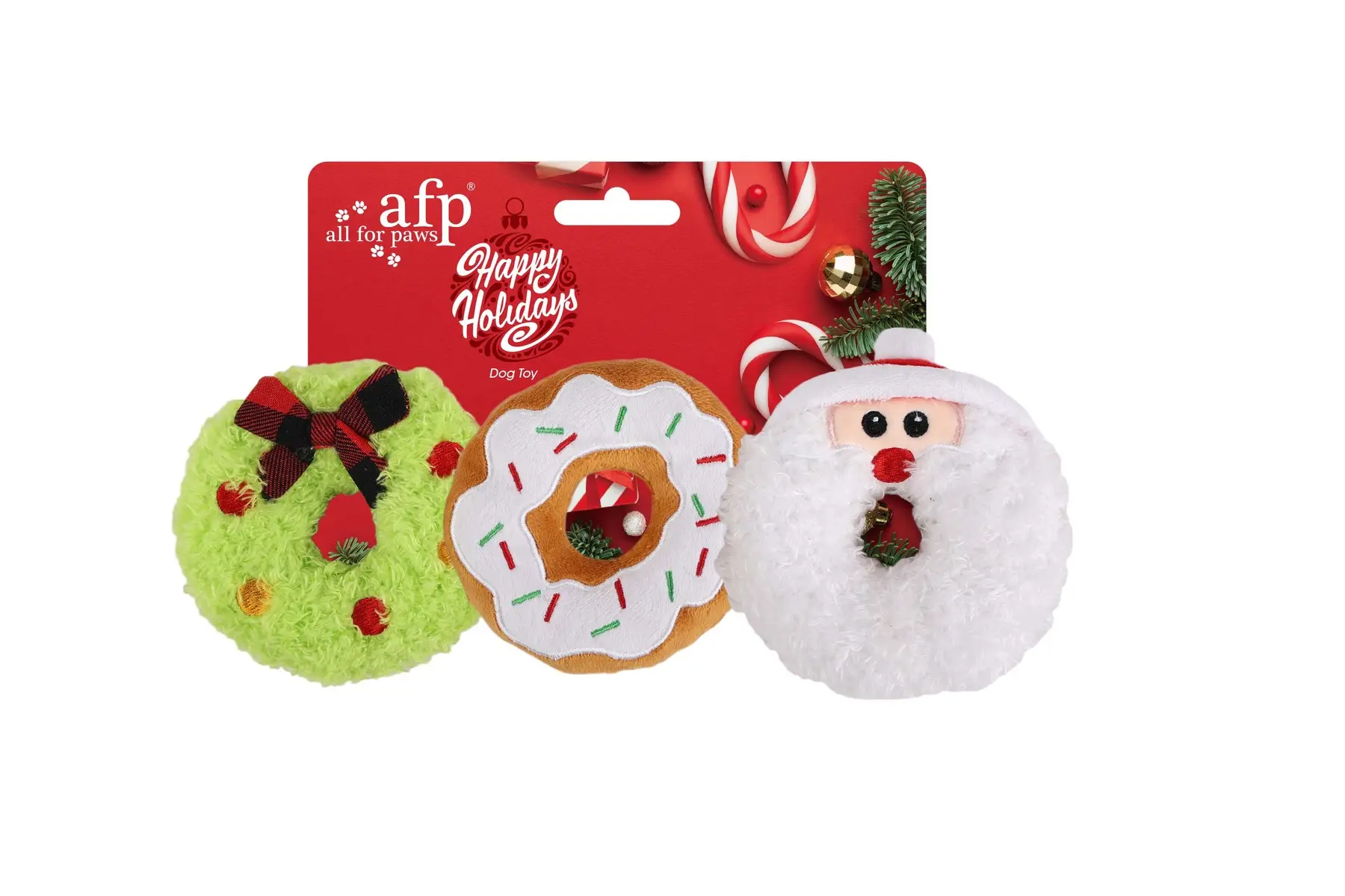 All For Paws Ho Ho Ho 3 Pack Donut Toys | Toys | Joybuy