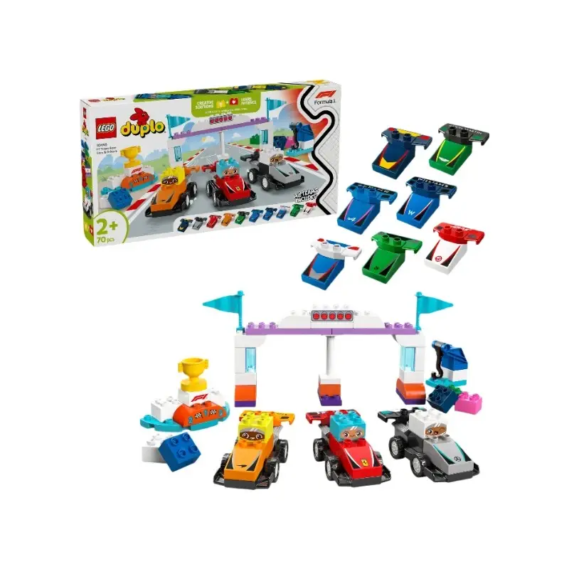 LEGO DUPLO 10445 Town F1 Team Rennwagen-Set mit Fahrern | Junior ...