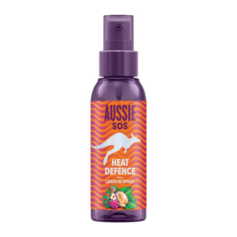 Aussie Sos Heat Defence Leave In Spray 100ml For Heat Protection & 100 ...