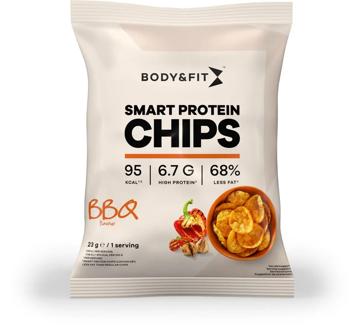 Body&Fit Smart Chips Barbecue 276 gram (12 zakjes) | Sportvoeding | Joybuy