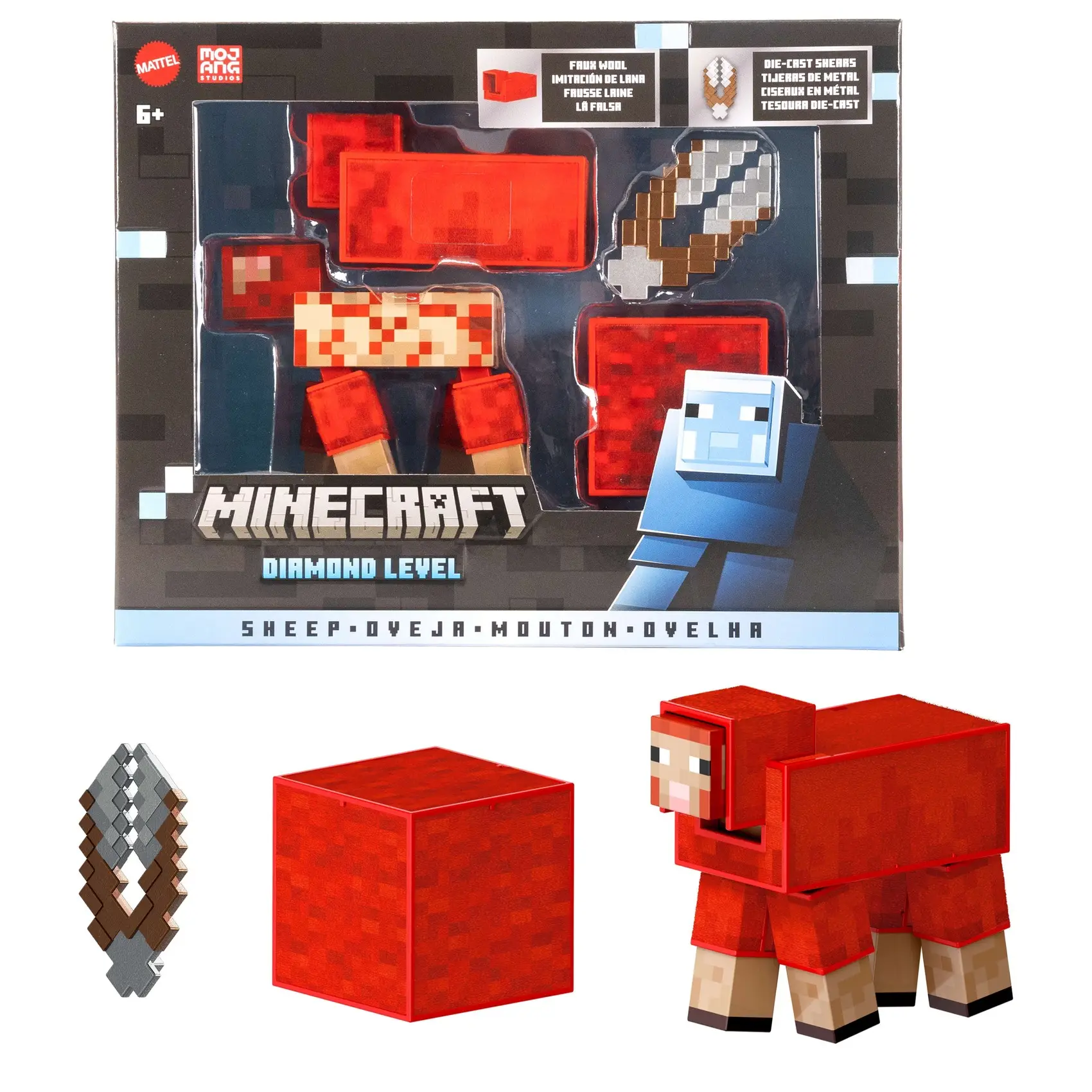 Minecraft - Diamond Level Sheep Action Figure And 3 Accessories (jcv22 ...