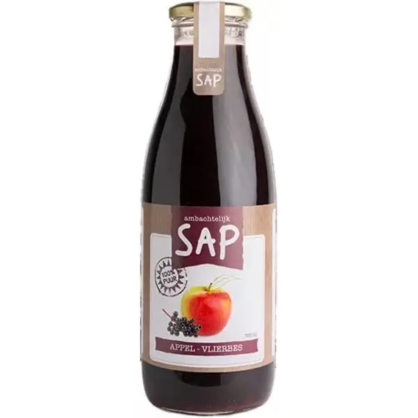 Artisanal Source Biologisch Appel-Zwarte Bes vruchtensap fles 750 ml ...
