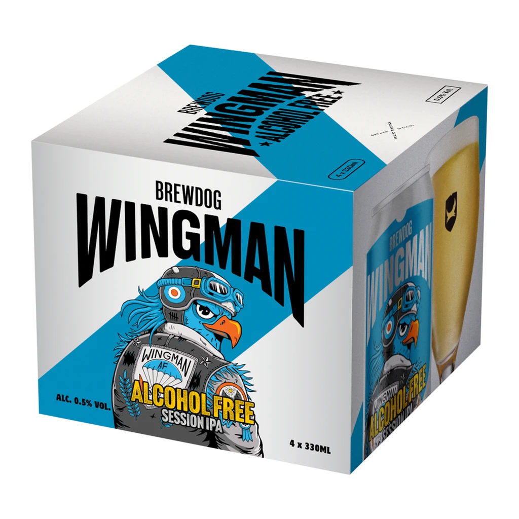 BrewDog Wingman Alcohol Free Session IPA 4 x 330 ml | Beer | Joybuy