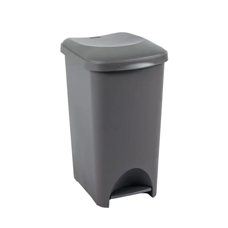 Addis Pedal Bin 40l - Metallic Grey | Trash Bins | Joybuy