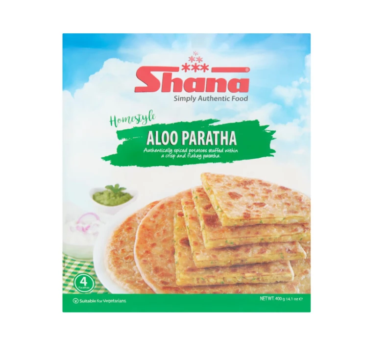 Shana Aloo Paratha 4 Parathas 400g | Frozen Ready Meals | Joybuy