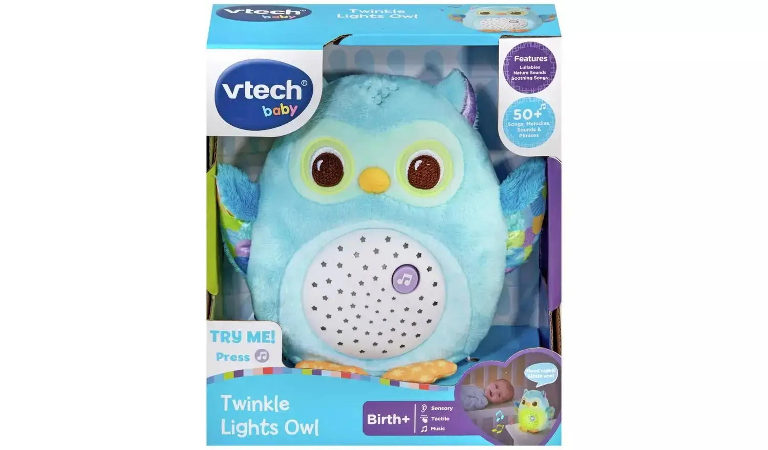 Vtech Baby Twinkle Lights Owl 760g | Baby Toddler Activity Toys | Joybuy