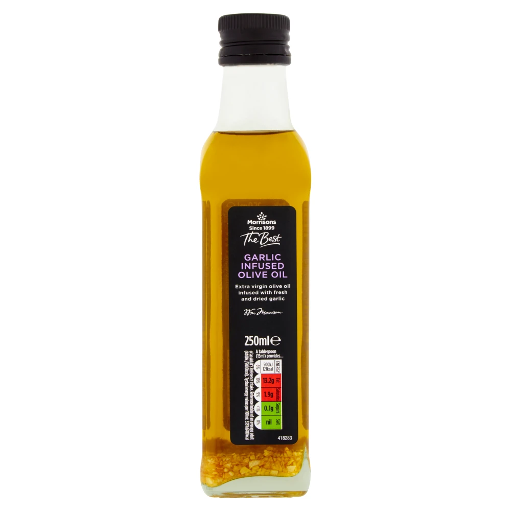 Morrisons The Best Garlic Infused Olive Oil 250ml | Cooking Ingredients ...