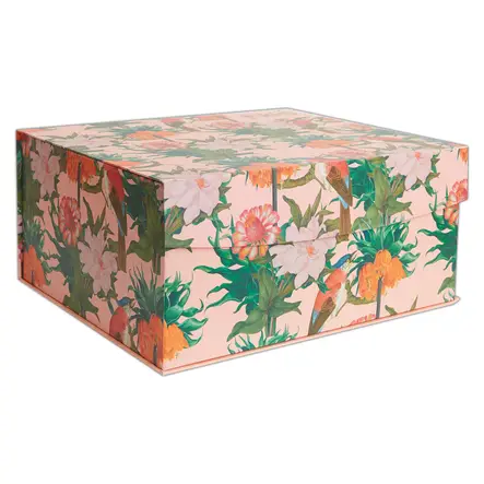 Rhs Tropical Design Cardboard Storage Box Large | Desk Accessories ...