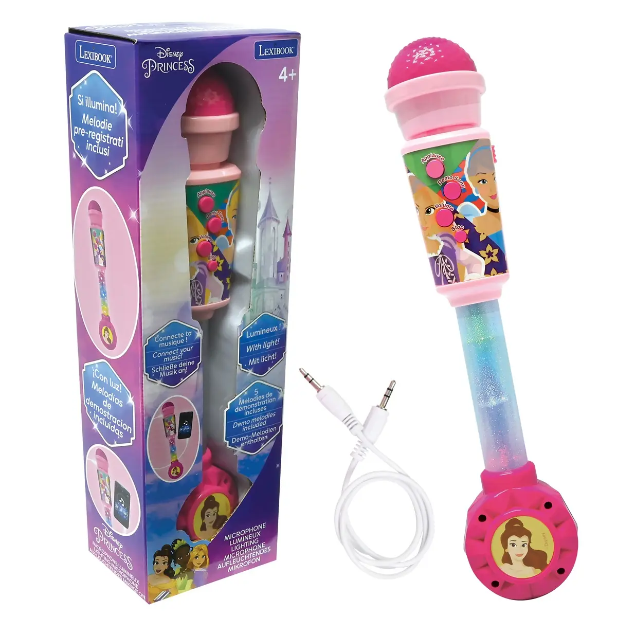 Disney Princess Light-up Microphone With Speaker, Melodies And Sound ...