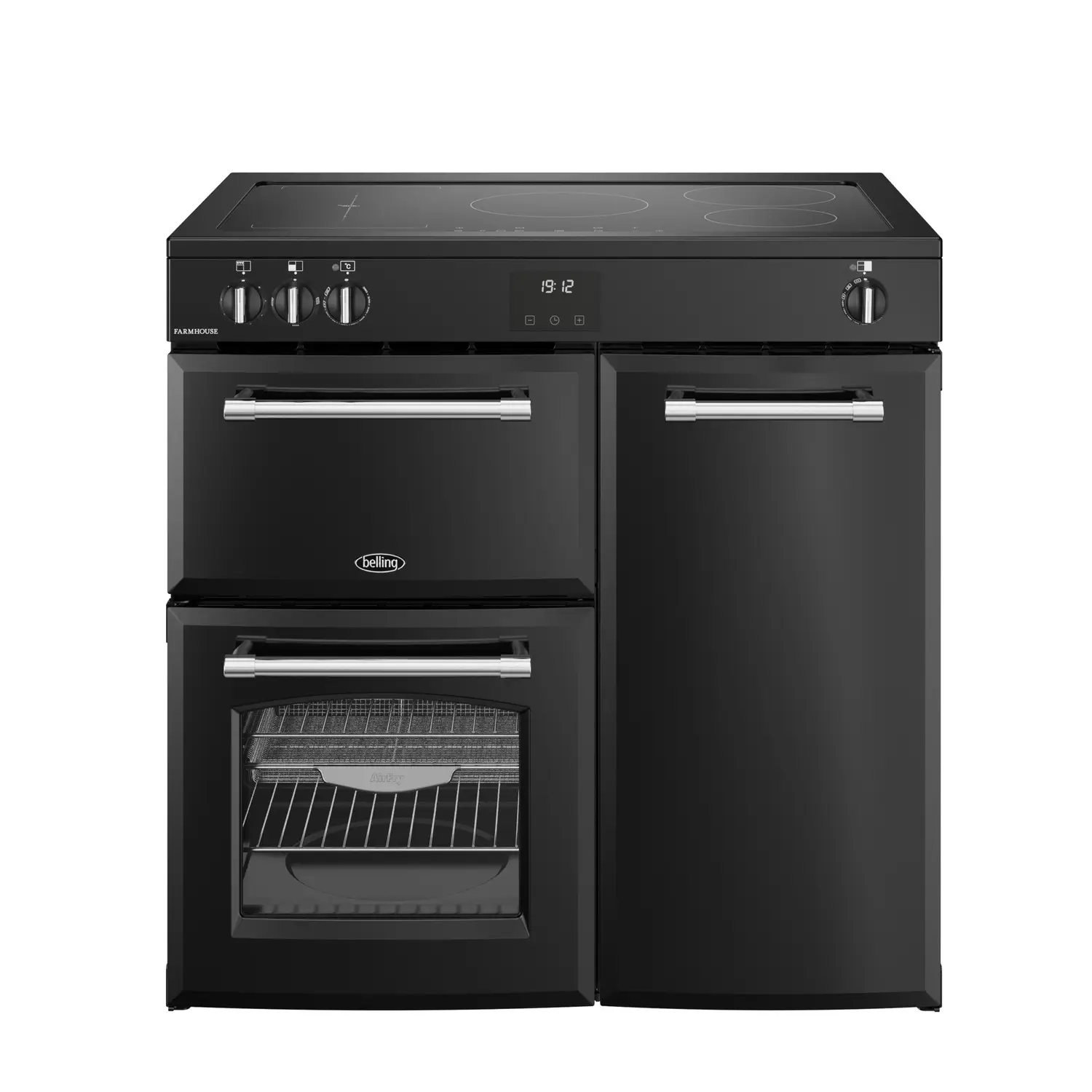 Belling FARMHOUSE 90Ei Induction Range Cooker – 90cm, 5-Zone Induction ...