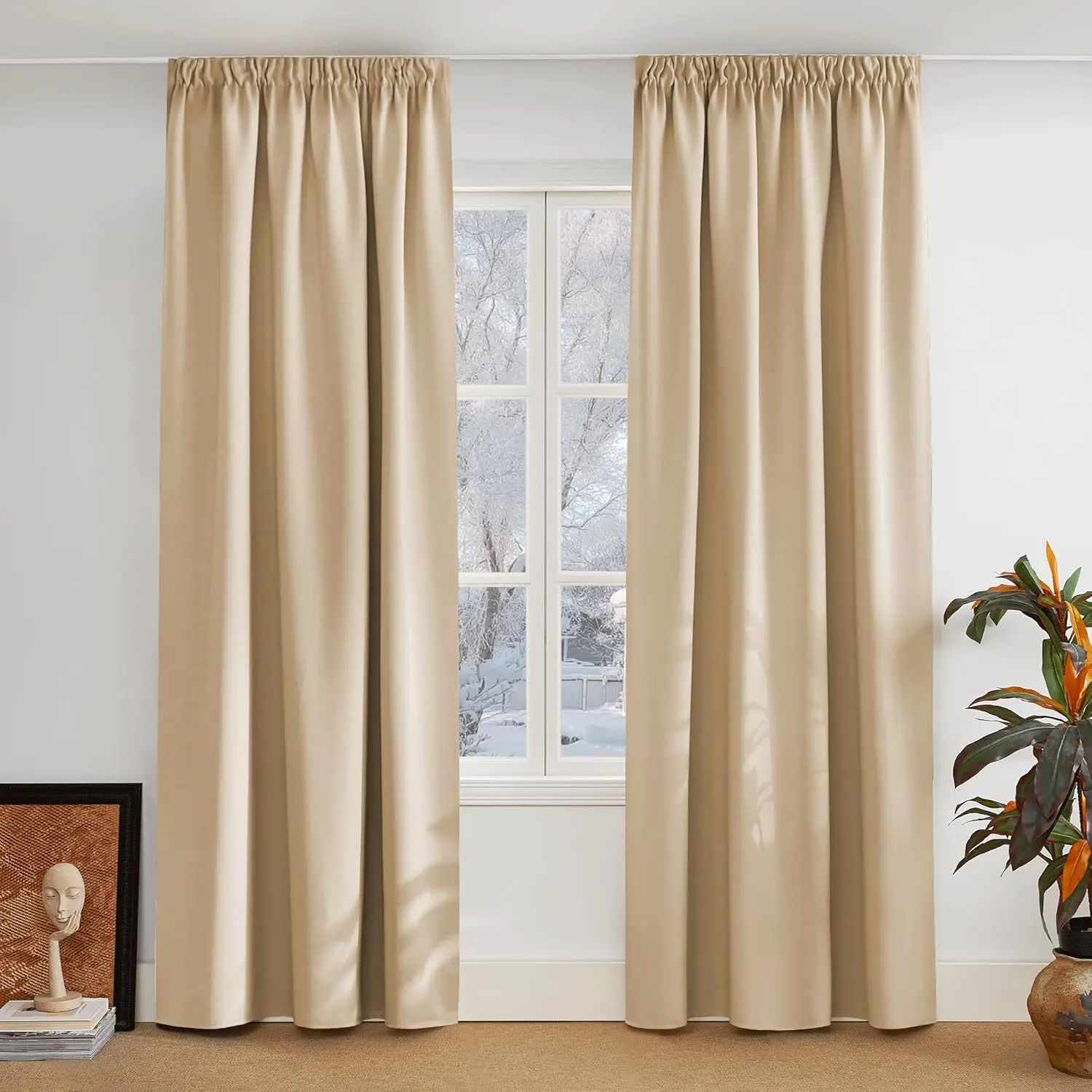 Pony Dance Blackout Curtains With Pencil Pleat, 2 Panels W140 X L220 Cm ...