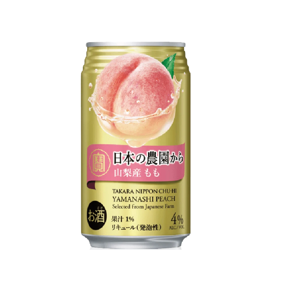 Takara Chu-hi Nihon No Nouen Peach - Cocktail Spritz Peach Flavour ...