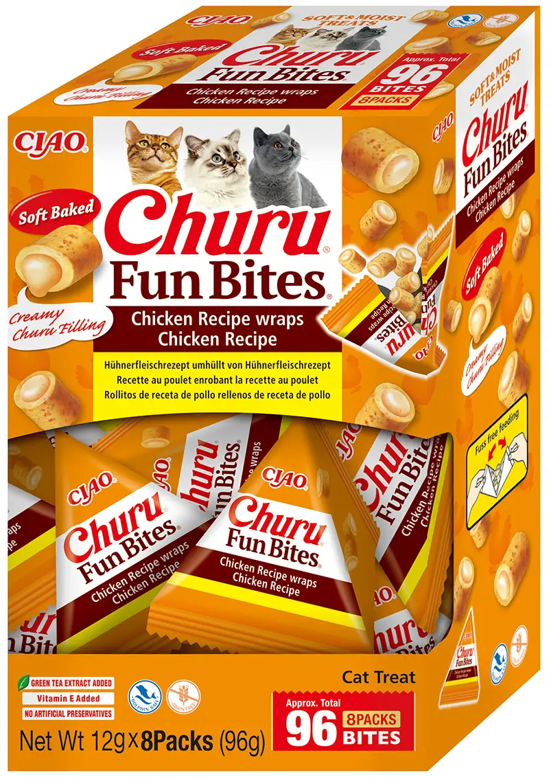 INABA Fun Bites Katzenfutter Huhn-Wraps Huhn | Futter | Joybuy