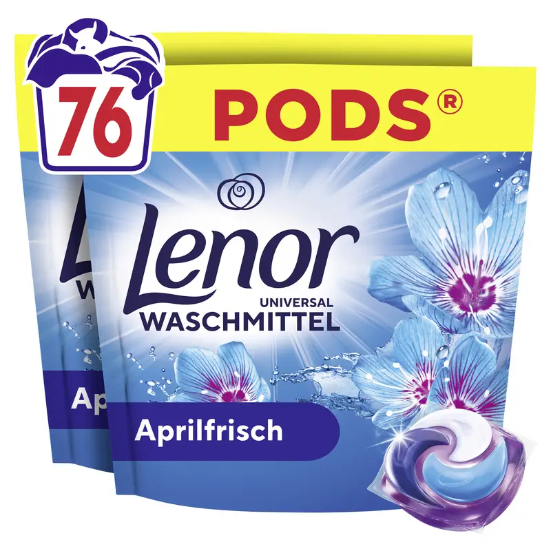 Lenor All-in-1 Pods Aprilfrisch - 76WL | Waschmittelkapseln und ...