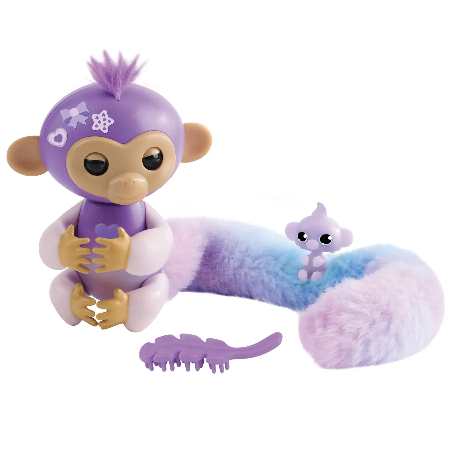 Fingerlings Snuggle Tails Monkey Interactive Plush Soft Toy ...